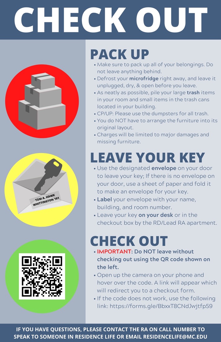 Move-Out Instructions | Residence Life | Mississippi College